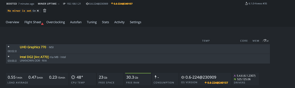 Mining ERGO With Intel ARC GPUs BY Custom Loading SRB Miner - Forum and Knowledge Base A place ...