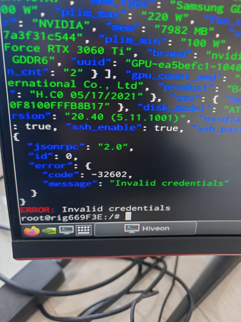 Error Invalid Credentials? - OS setup and Linux - Forum and Knowledge ...