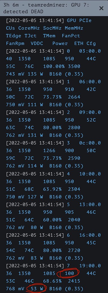 Teamredminer reboots when GPU Mem drops to 100 MHz - AMD Cards - Forum ...
