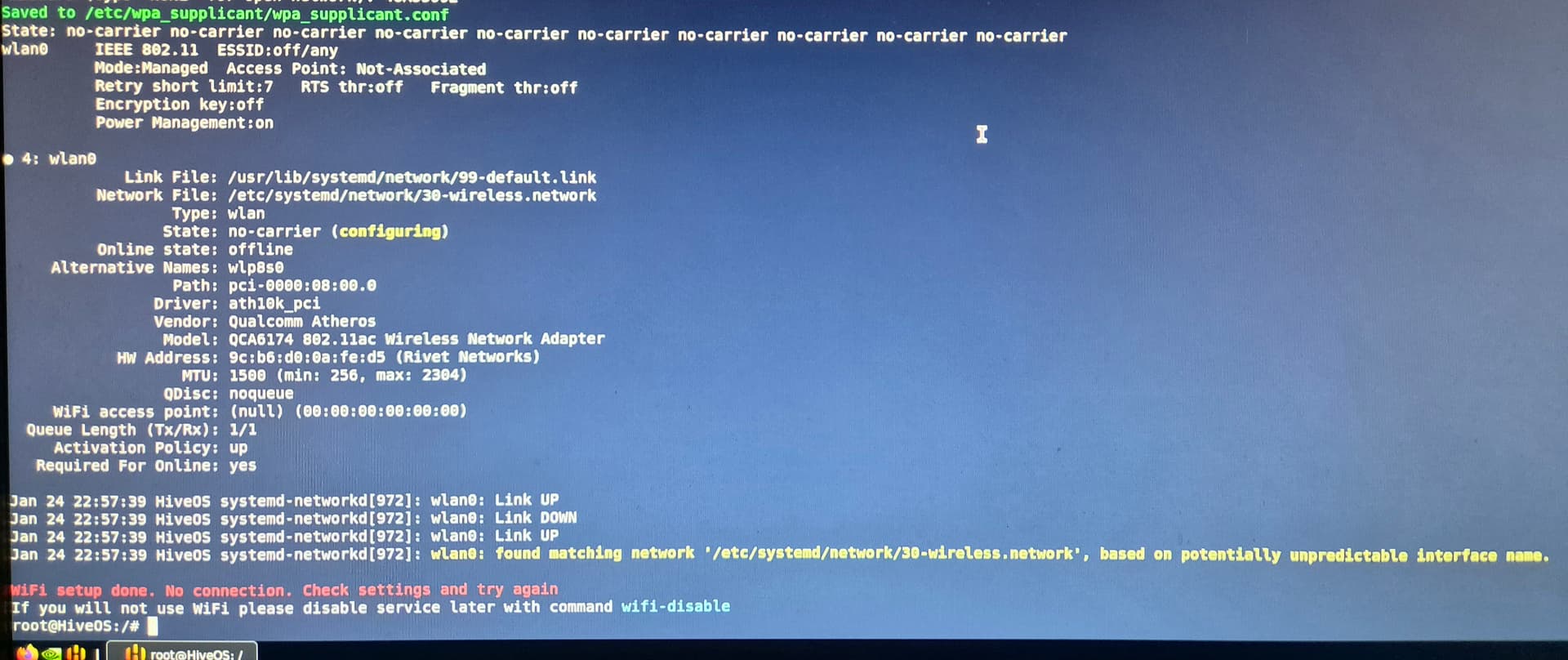 OS forgetting WiFi settings after every hard reboot - OS setup and Linux - Forum and Knowledge ...